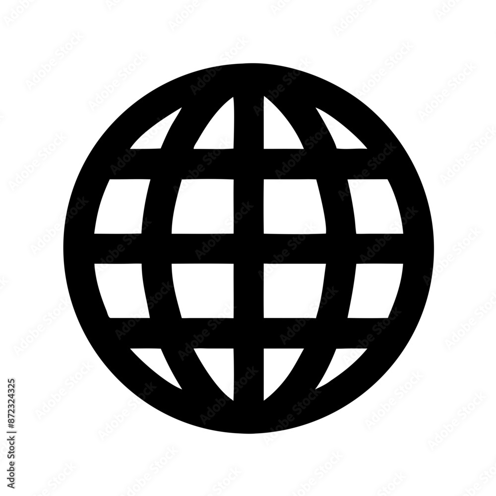 globe icon, Earth icon, world icon, global icon, planet icon ...