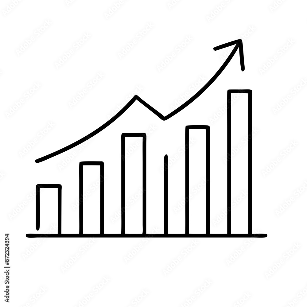 growth chart, growth chart icon, financial growth chart, progress chart ...