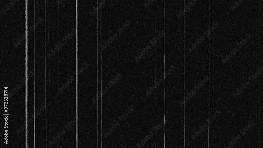 TV noise of VHS tape, no signal. White static noise screen flickers ...