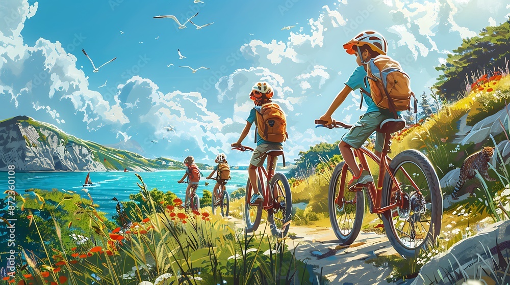 Coastal Escapade: Biking Adventure Along Seashore Trails Embark on a ...