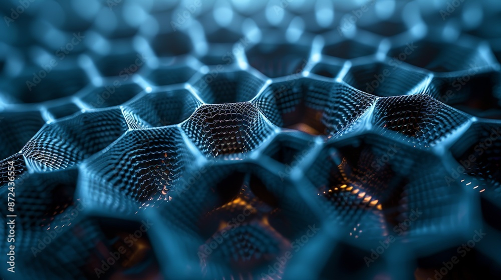 Hexagonal grid texture with intricate linework and subtle gradients ...