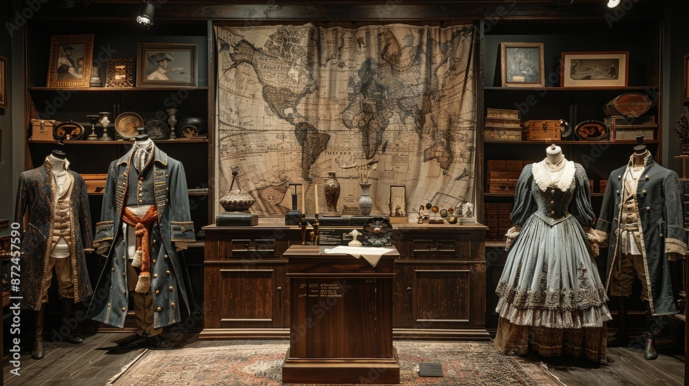 Relive history with podiums for reenactments, featuring period costumes ...