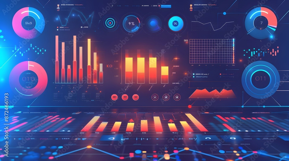 Discover the beauty of data visualization., clean background, Photo ...