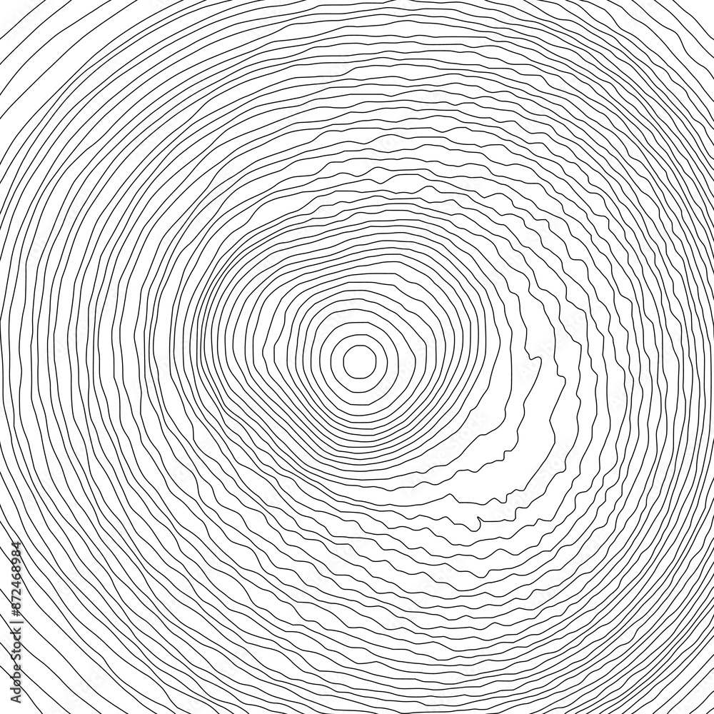 Log cut, vector illustration, tree rings pattern, shades of gray Stock ...
