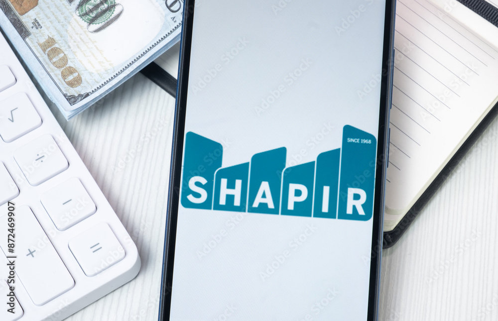 New York, USA - 30 June 2024: Shapir Civil and Marine Logo on Phone ...