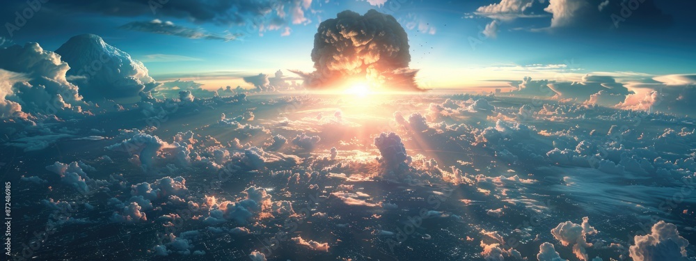 Nuclear devastation - atomic explosion and horrific aftermath ...