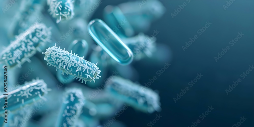 Microscopic Closeup of Escherichia coli Bacteria. Concept Microbiology ...