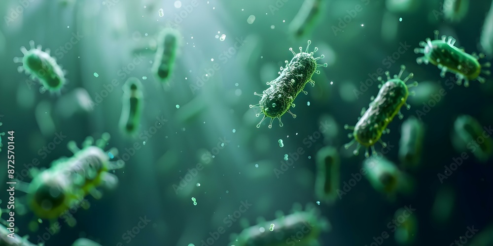 Microscopic View of Escherichia coli Bacteria. Concept Microbiology ...