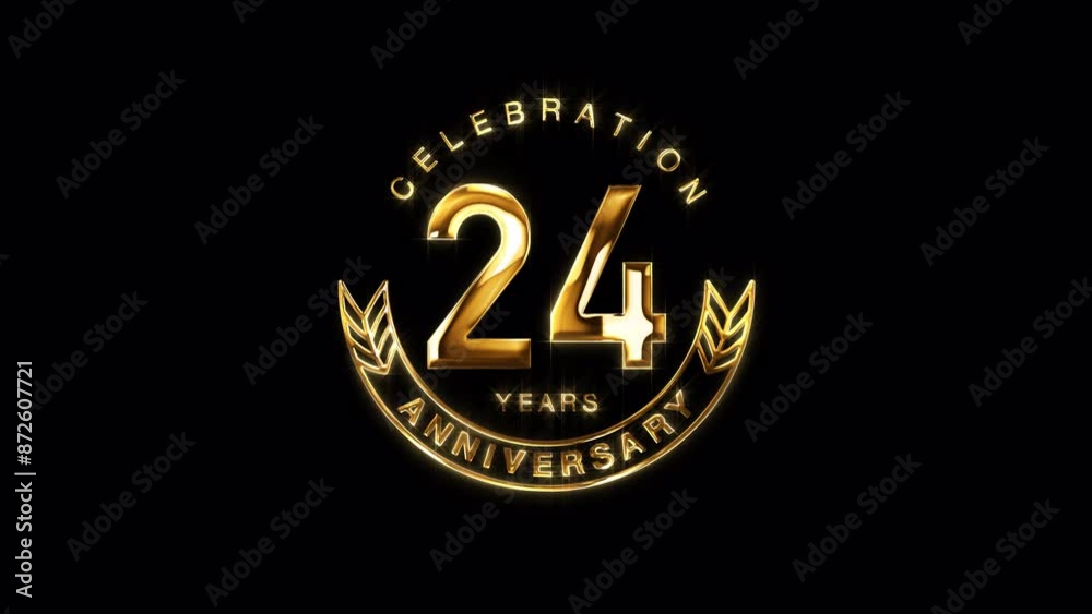 24th Golden Anniversary Celebration. Happy 24 Years Anniversary ...