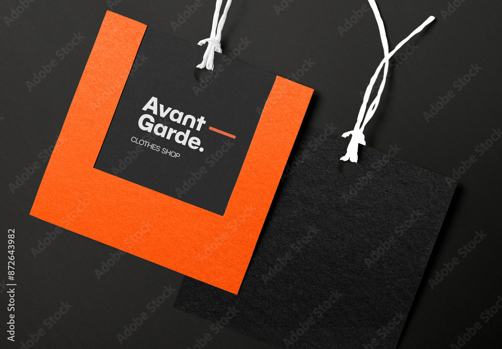 Clothes Price Tag Mockup Stock Template | Adobe Stock