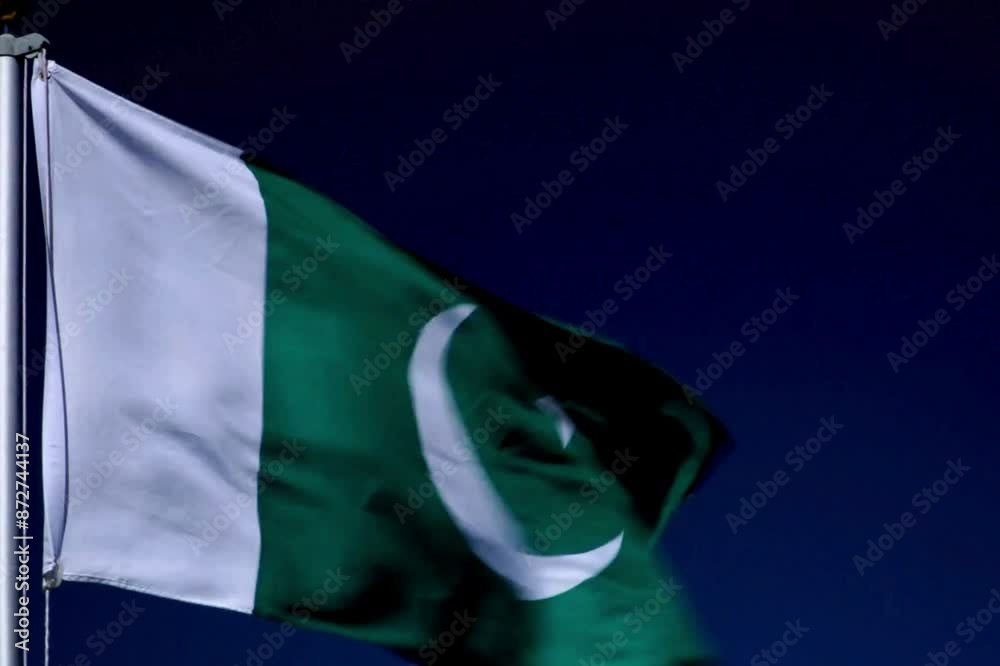 National flag of Islamic republic of Pakistan.Pakistan flag seamless ...
