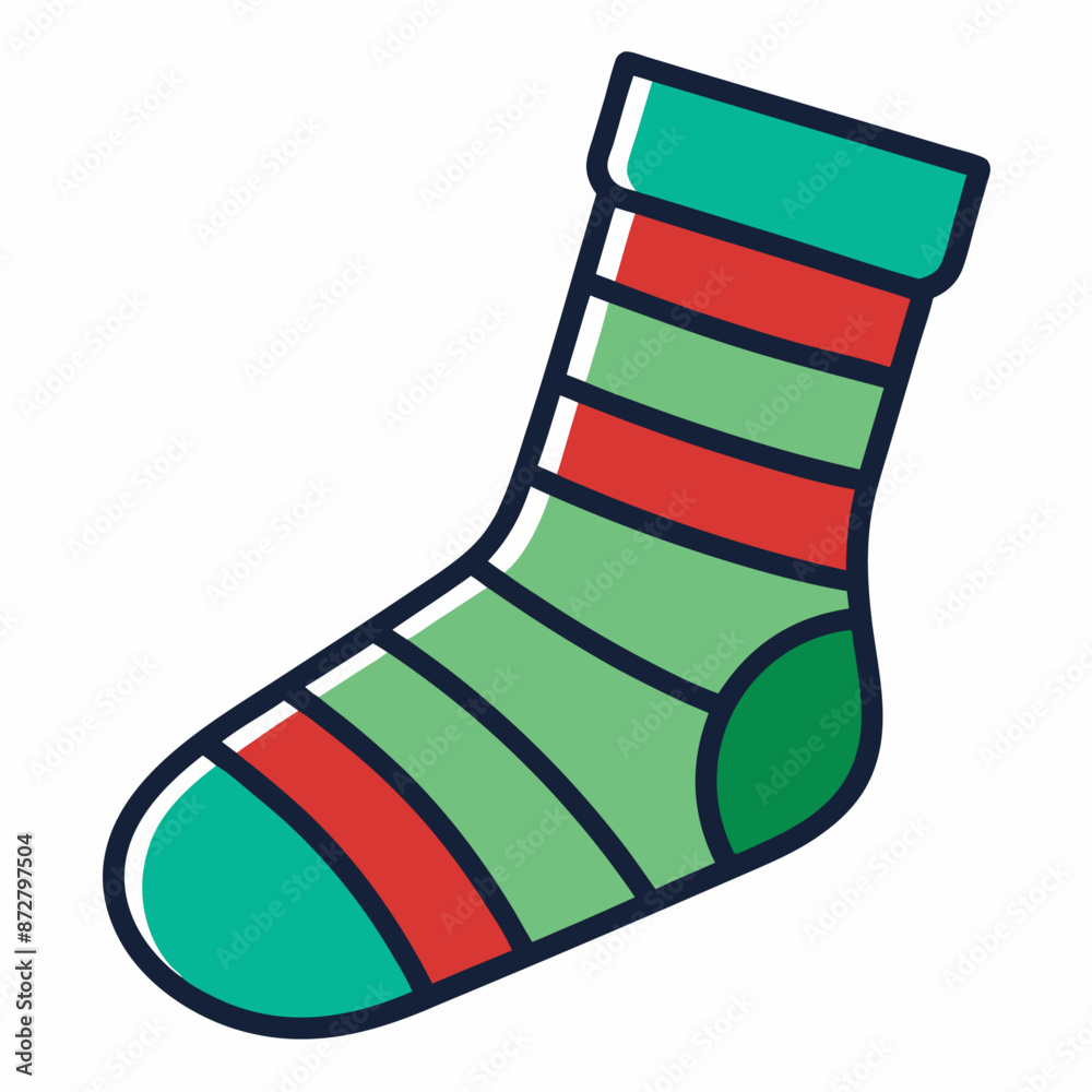 sock clipart cartoon Illustration drawing Stock Vector | Adobe Stock