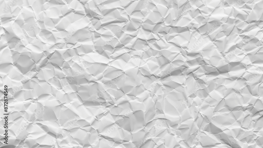 White crumpled paper texture with a rough, wrinkled look, perfect for ...