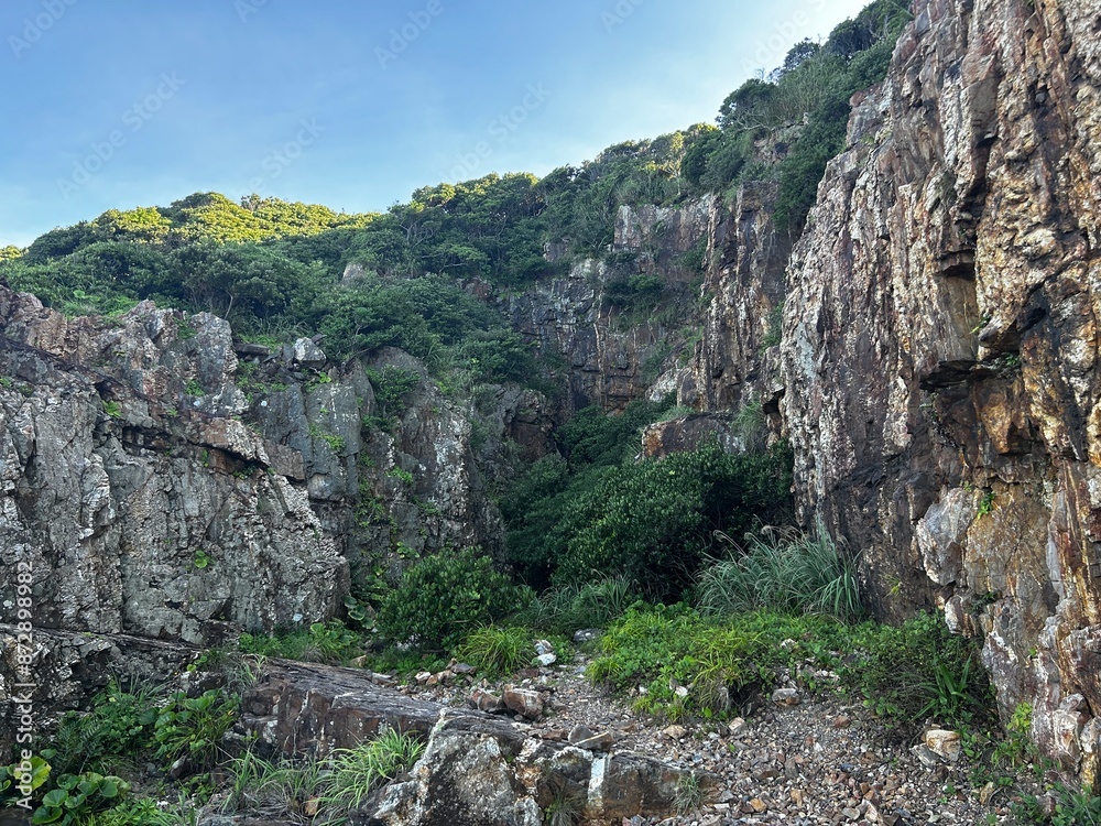 The ruins of the Nita Hayasaki Mine (Crystal Cape) have a coast where ...