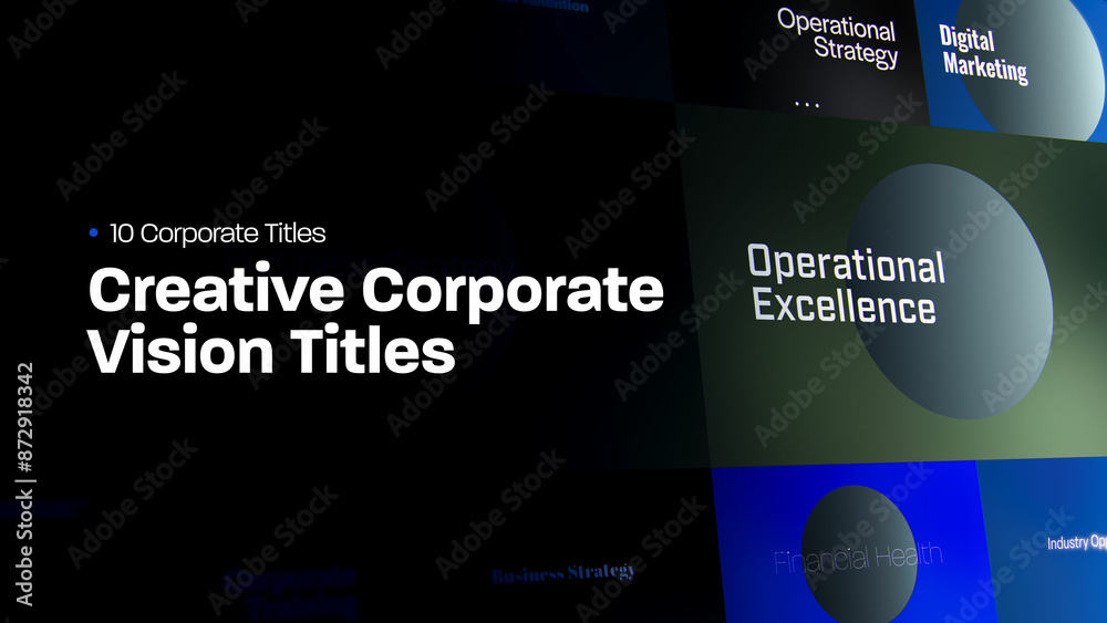 Creative Corporate Vision Titles | 10 Motion Titles with Control Panels ...