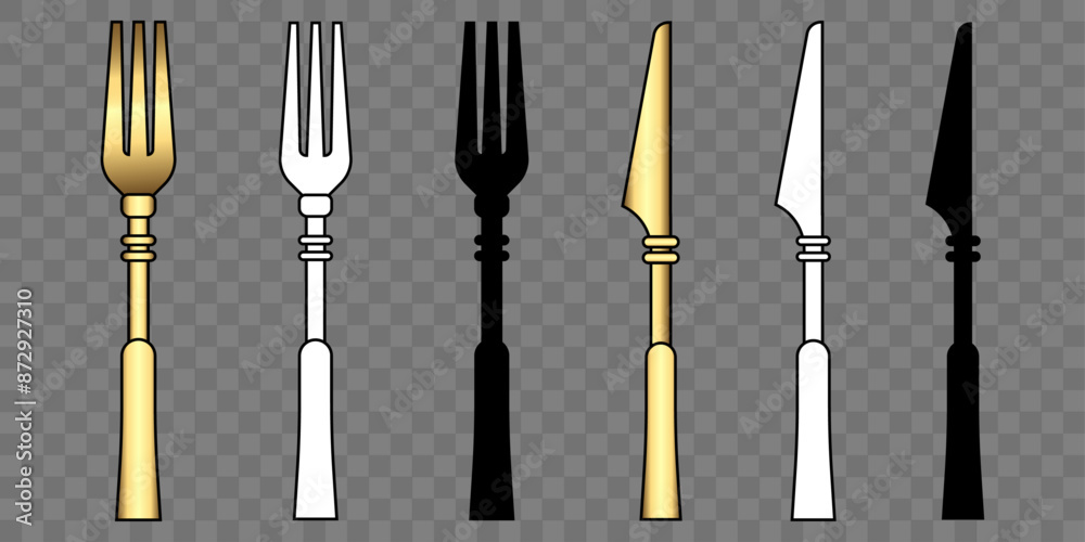 Restaurant cuisine icon vector isolated on Transparency background ...