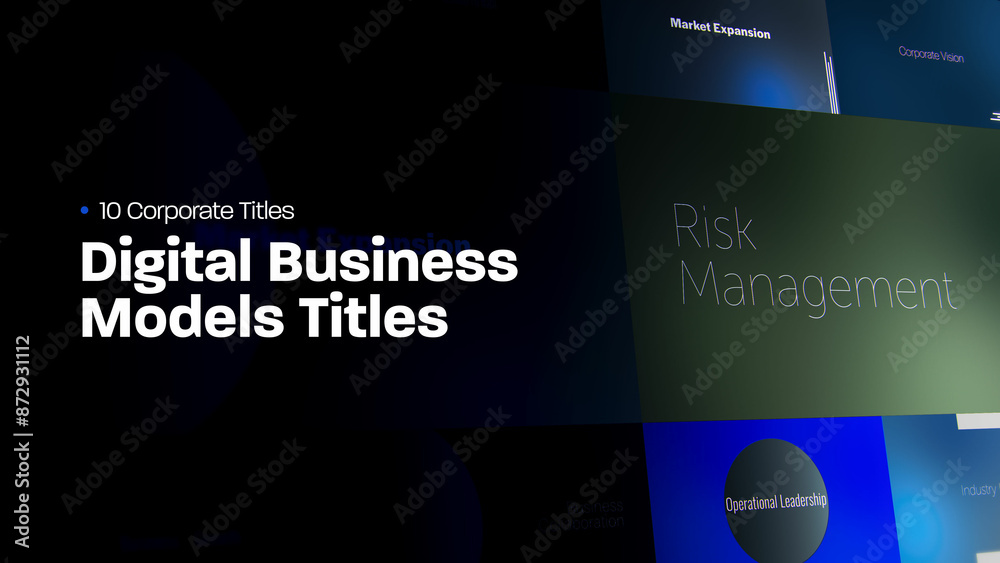 Digital Business Models Titles | 10 Motion Titles with Control Panels ...