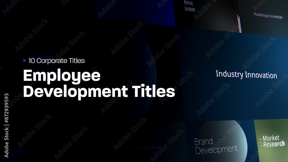 Employee Development Titles | 10 Motion Titles with Control Panels ...
