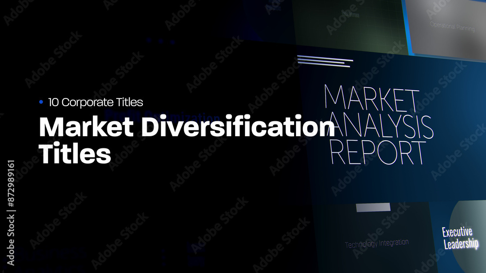 Market Diversification Titles | 10 Motion Titles with Control Panels ...