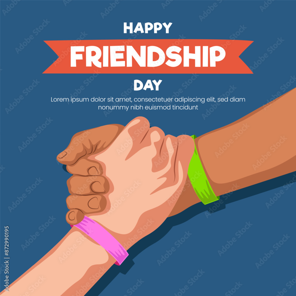 Happy Friendship Day clip art handshake vector for celebration ...