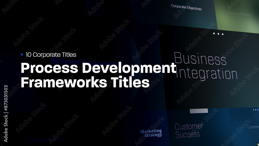Process Development Frameworks Titles | 10 Motion Titles with Control ...