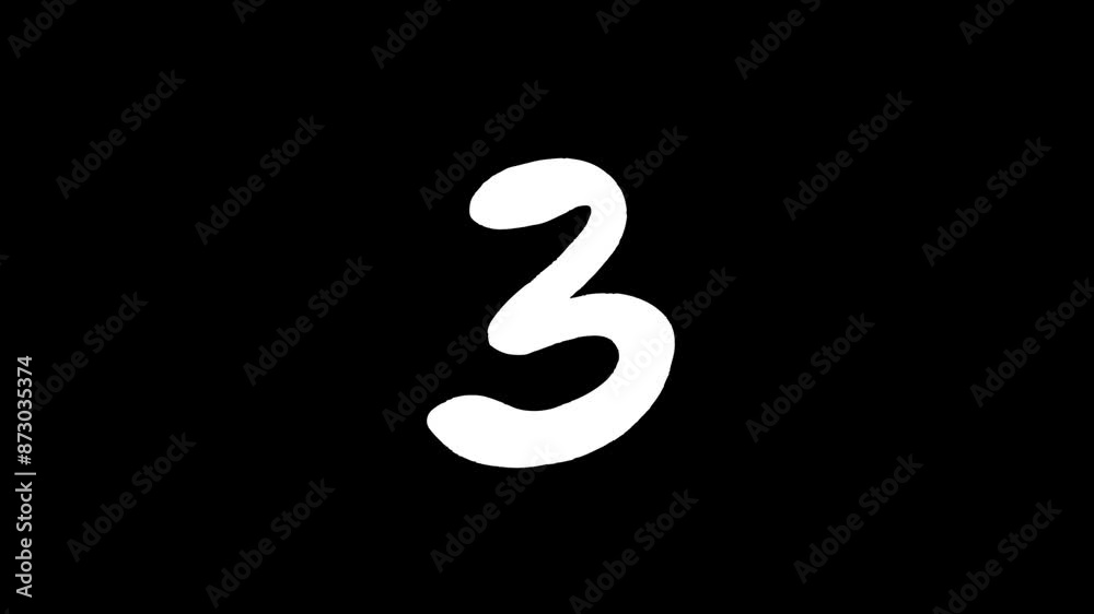 Moving down Cartoon liquid Numbers pack animation png background. flat ...