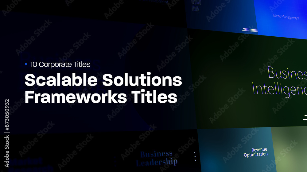 Scalable Solutions Frameworks Titles | 10 Motion Titles with Control ...