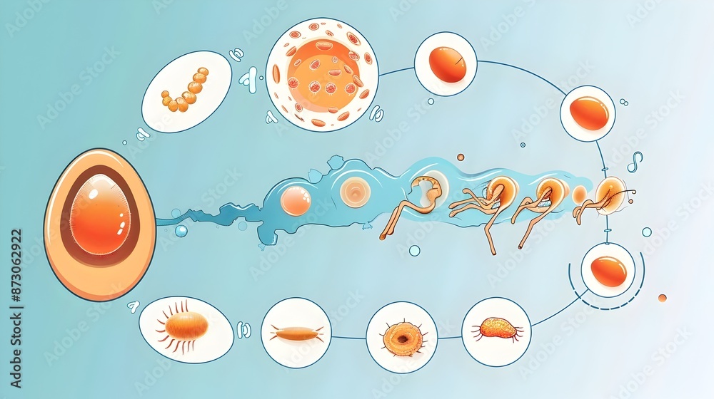 Detailed depicting the stages of embryo development embryology and ...
