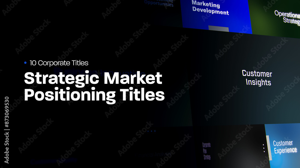 Strategic Market Positioning Titles | 10 Motion Titles with Control ...