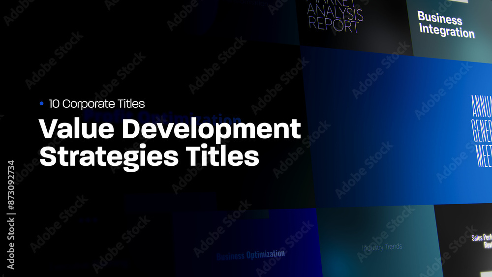 Value Development Strategies Titles | 10 Motion Titles with Control ...
