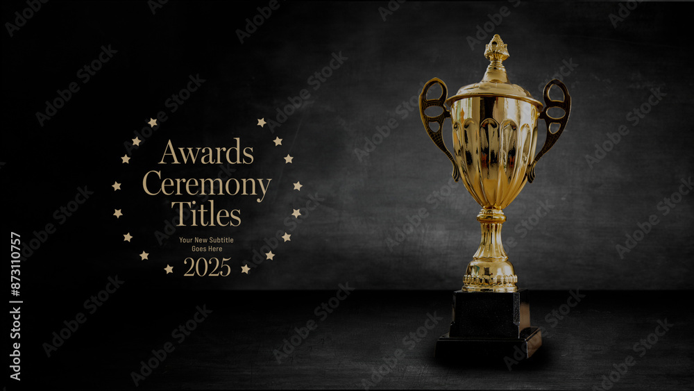 Stars Awards Ceremony Titles Stock Template | Adobe Stock