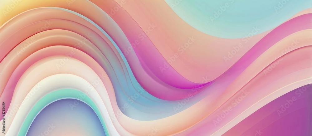 Multi layers color texture 3D papercut layers in gradient vector banner ...