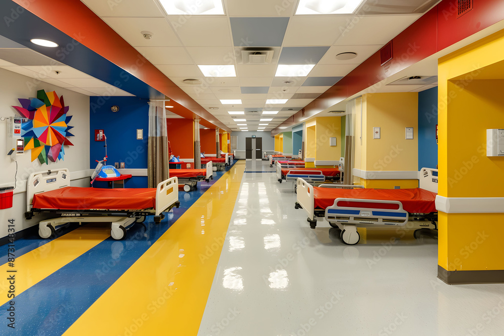 Hospital Scenes with Essential Medical Devices. Advanced Healthcare ...