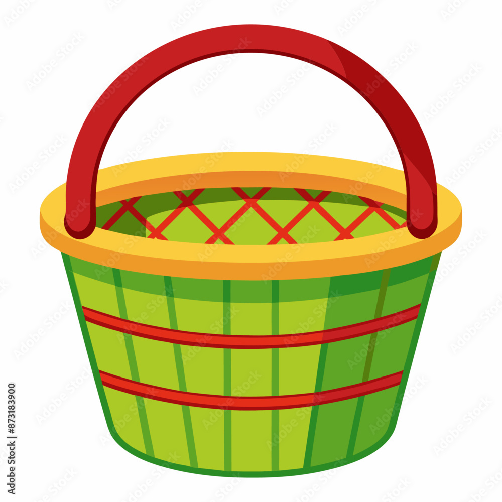 basket clipart cartoon Illustration drawing Stock Vector | Adobe Stock