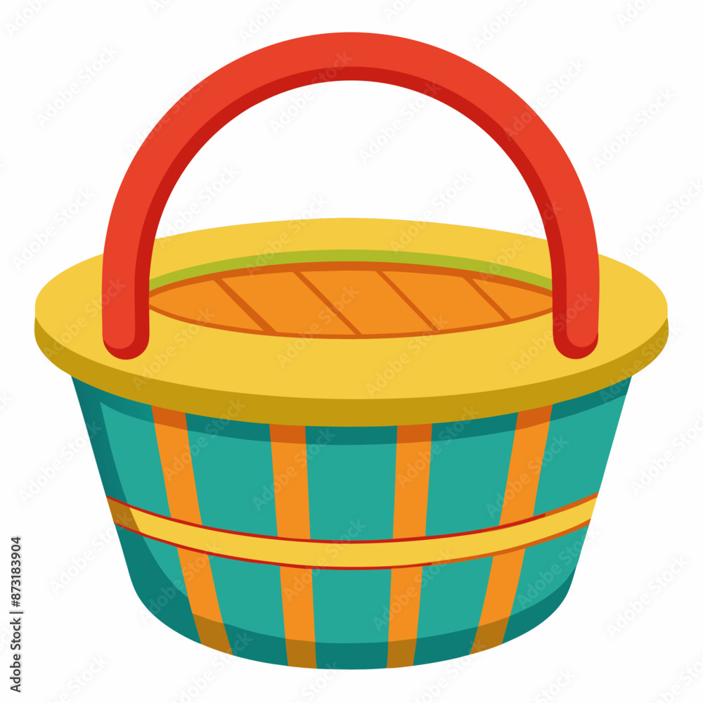 basket clipart cartoon Illustration drawing Stock Vector | Adobe Stock