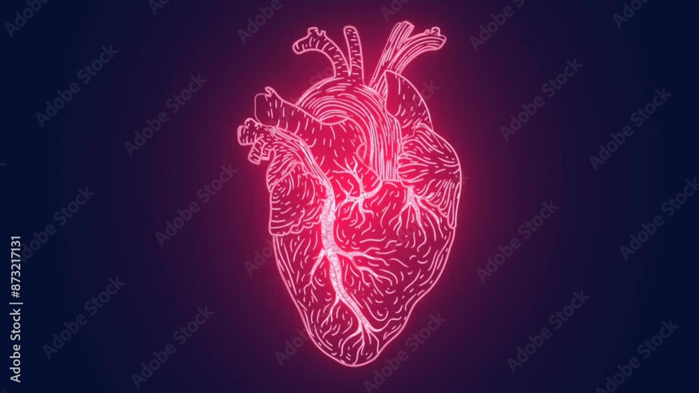 healthy Human Heart Anatomy The cardiovascular system medical science ...