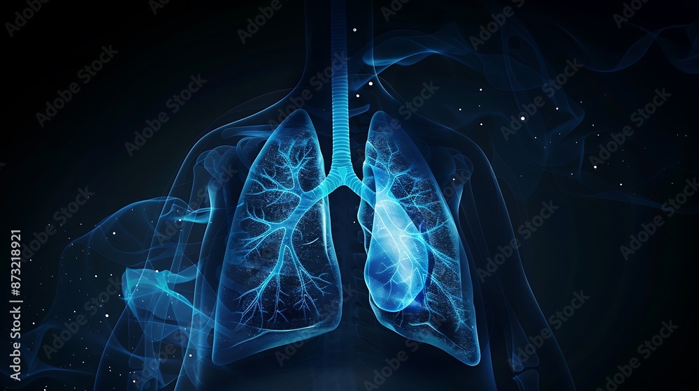 Fluid Accumulation in Lung X-Ray - Medical Imaging of Pulmonary Edema ...