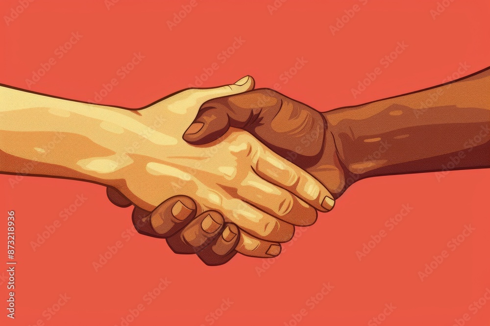 A heartwarming illustration of two hands clasped together, symbolizing ...