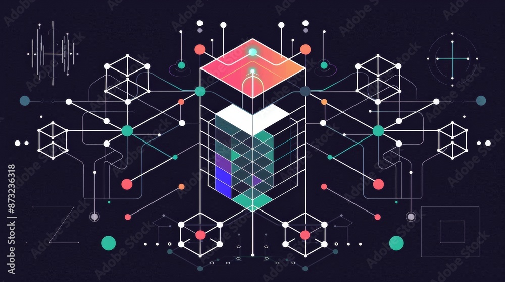 Poster The architecture of a convolutional neural network in vector ...