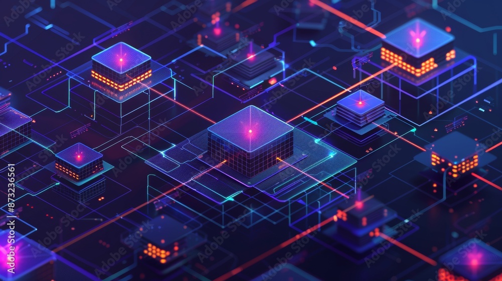 Fotografía The architecture of a convolutional neural network in vector ...