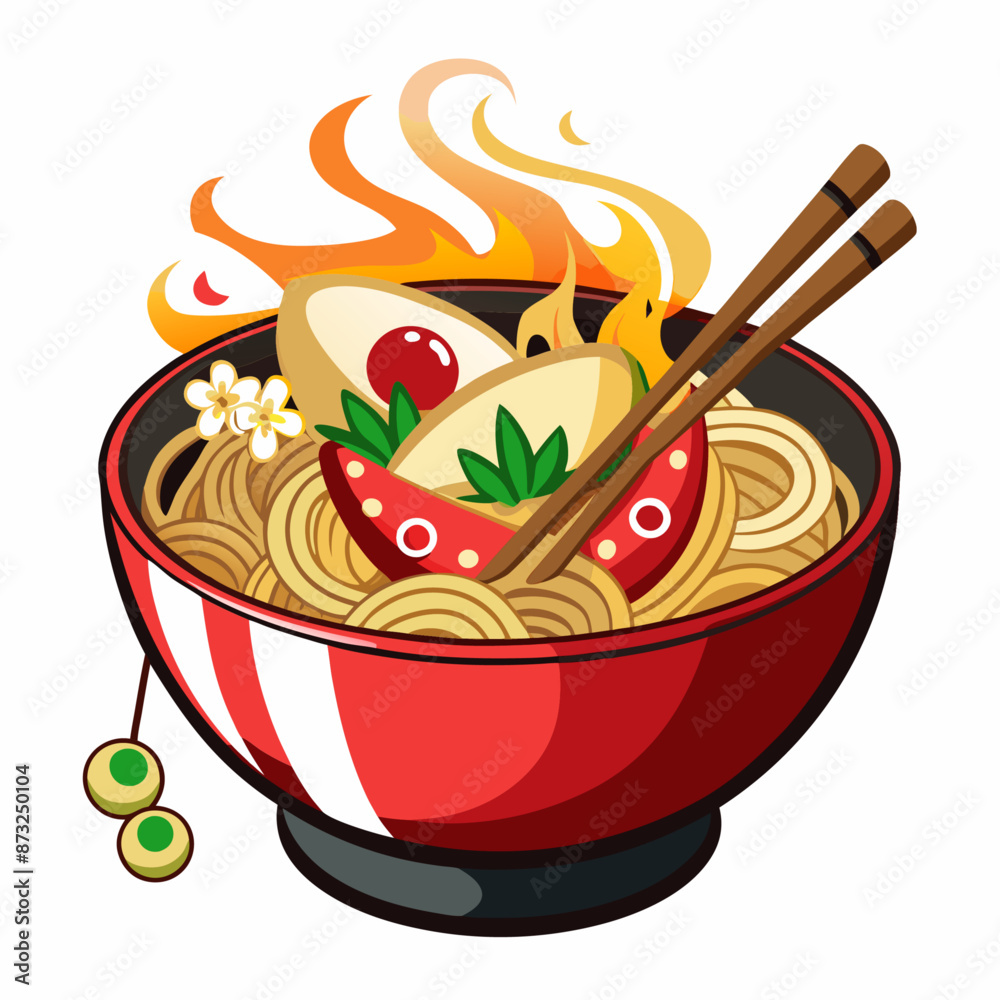 ramen clipart cartoon Illustration drawing Stock Vector | Adobe Stock