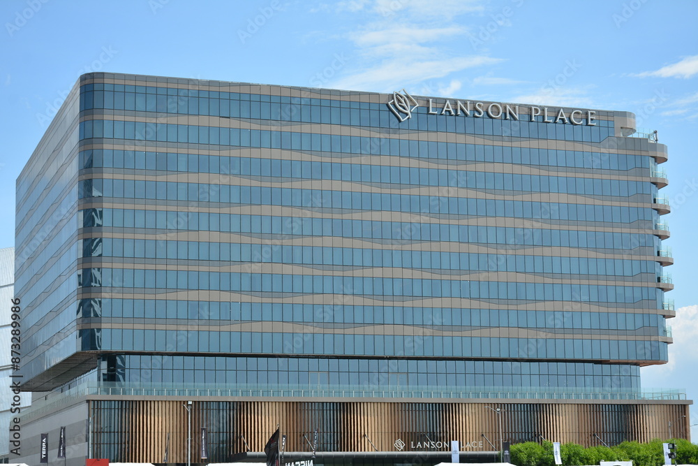 Lanson place Mall of Asia Manila facade in Pasay, Philippines Stock ...