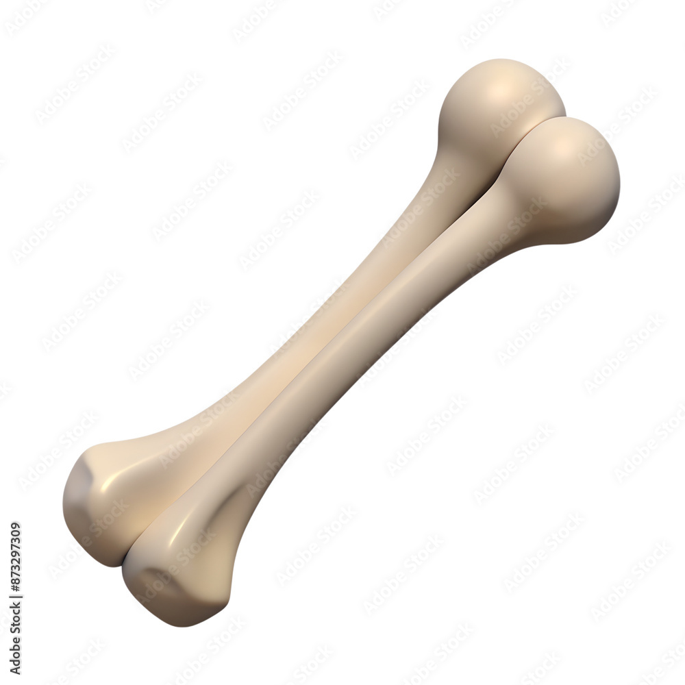 Human femur bone structure 3d icon on the transparent background Stock ...