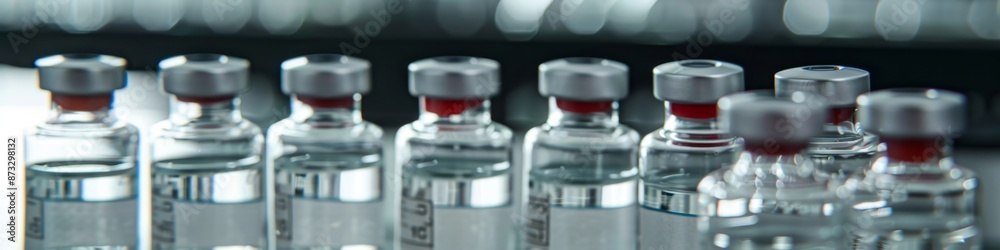 Medical Scene with Syringe and Medicine Bottle, Health Medication ...