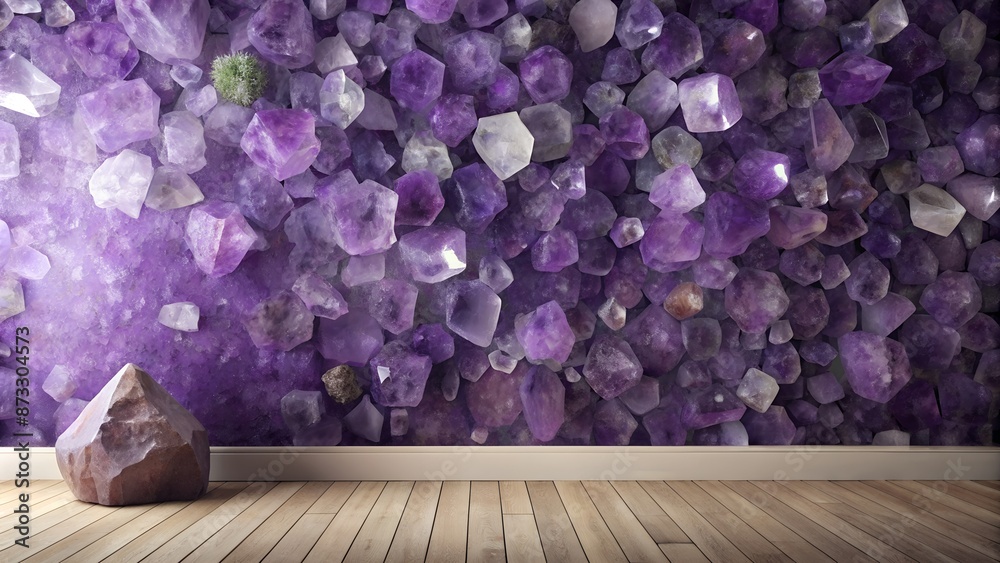 amethyst wall minimalism trendy background Stock Photo | Adobe Stock