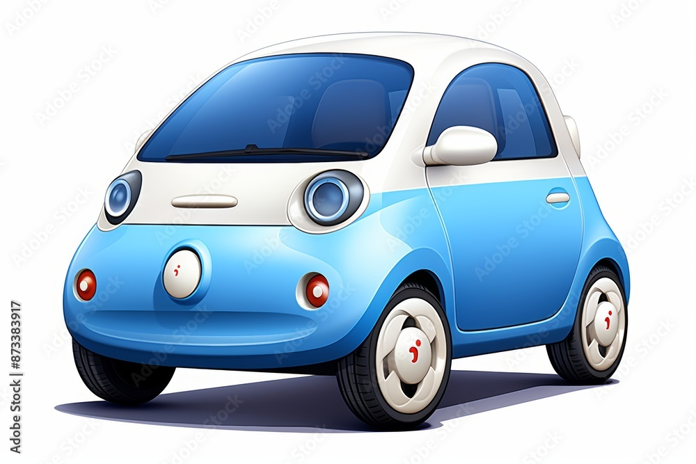 Autonomous ai robot showcasing autopilot capabilities while driving an ...