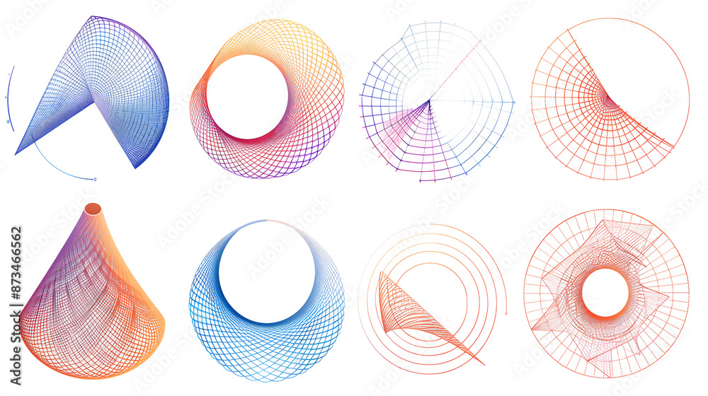 design a set of diagrams showing the geometric interpretation of sine ...