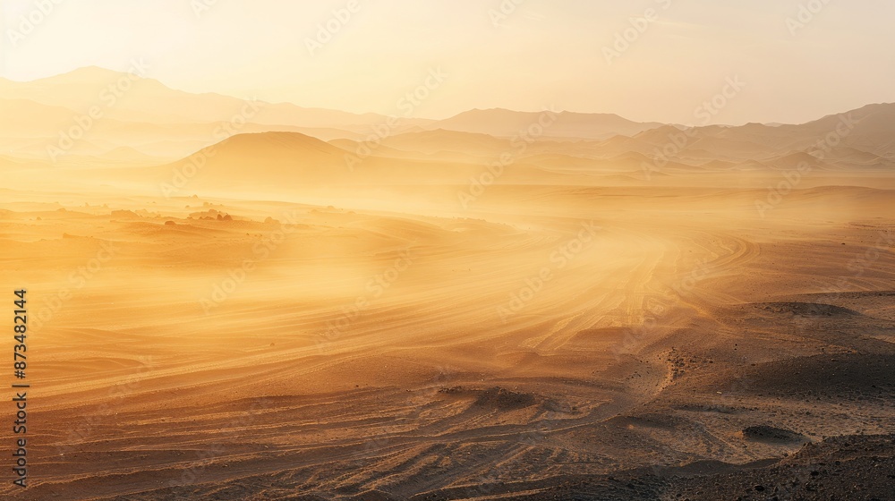 Depiction of extreme adventures or a science expedition in a stone ...