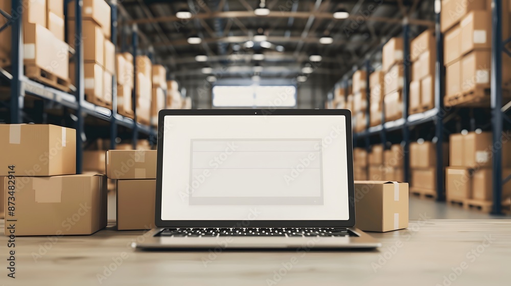 Online ecommerce store mockup, dropshipping business website concept ...