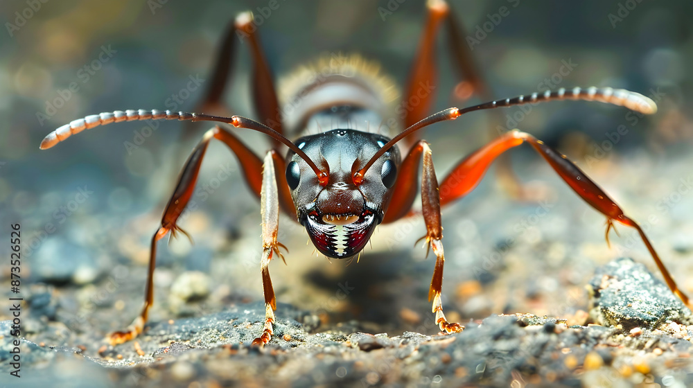 Macro photography showcasing the powerful and formidable appearance of ...